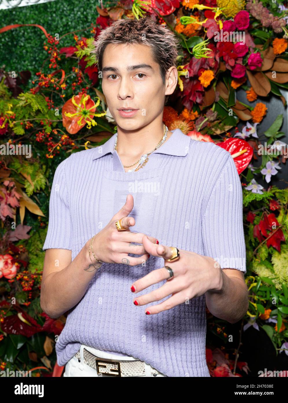 New York, NY - November 18, 2021: Evan Mock attends launch of part 2 of ...