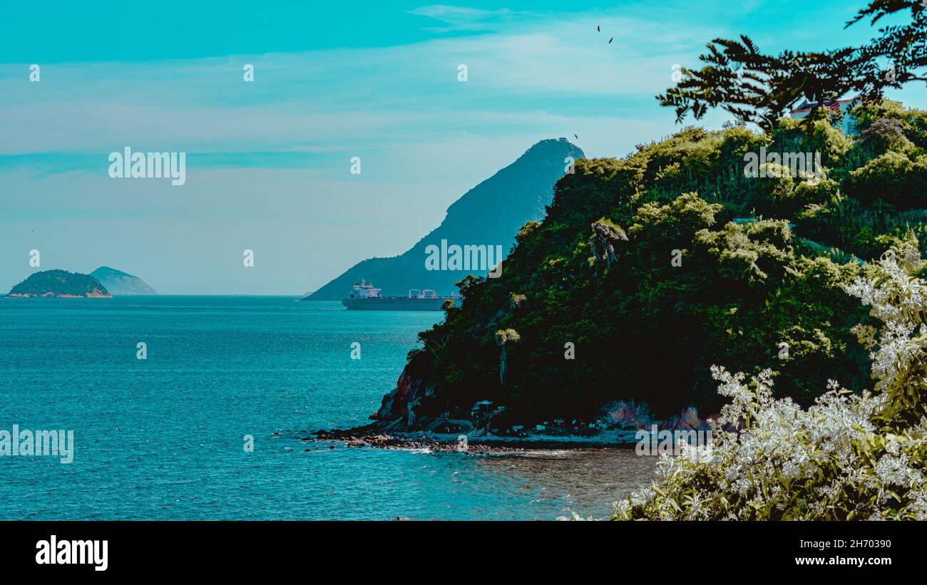 Rio de Janeiro, Brazil - CIRCA 2021: Coastal region of ocean beach ...