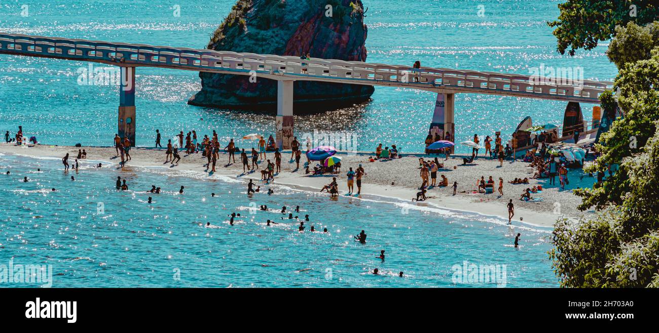 Rio de Janeiro, Brazil - CIRCA 2021: Coastal region of ocean beach ...