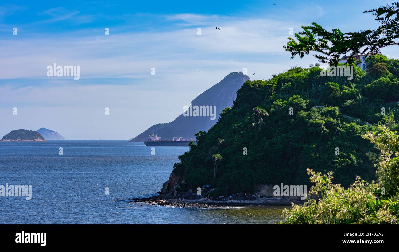 Rio de Janeiro, Brazil - CIRCA 2021: Coastal region of ocean beach ...