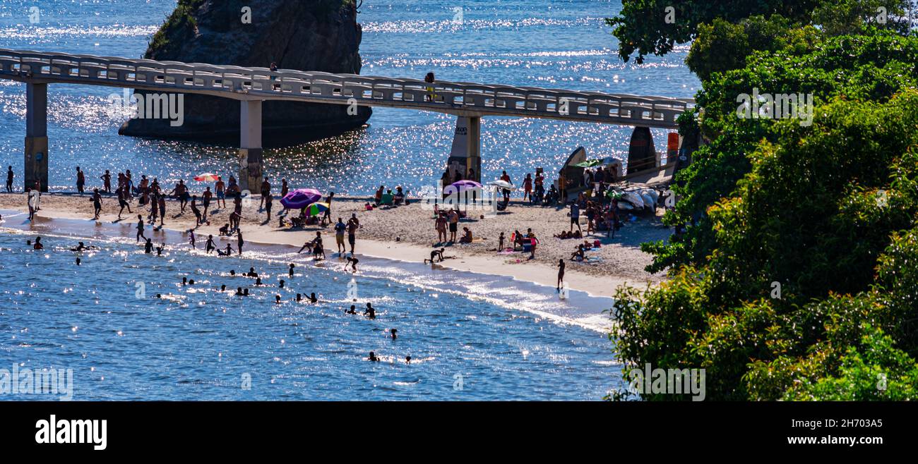 Rio de Janeiro, Brazil - CIRCA 2021: Coastal region of ocean beach ...