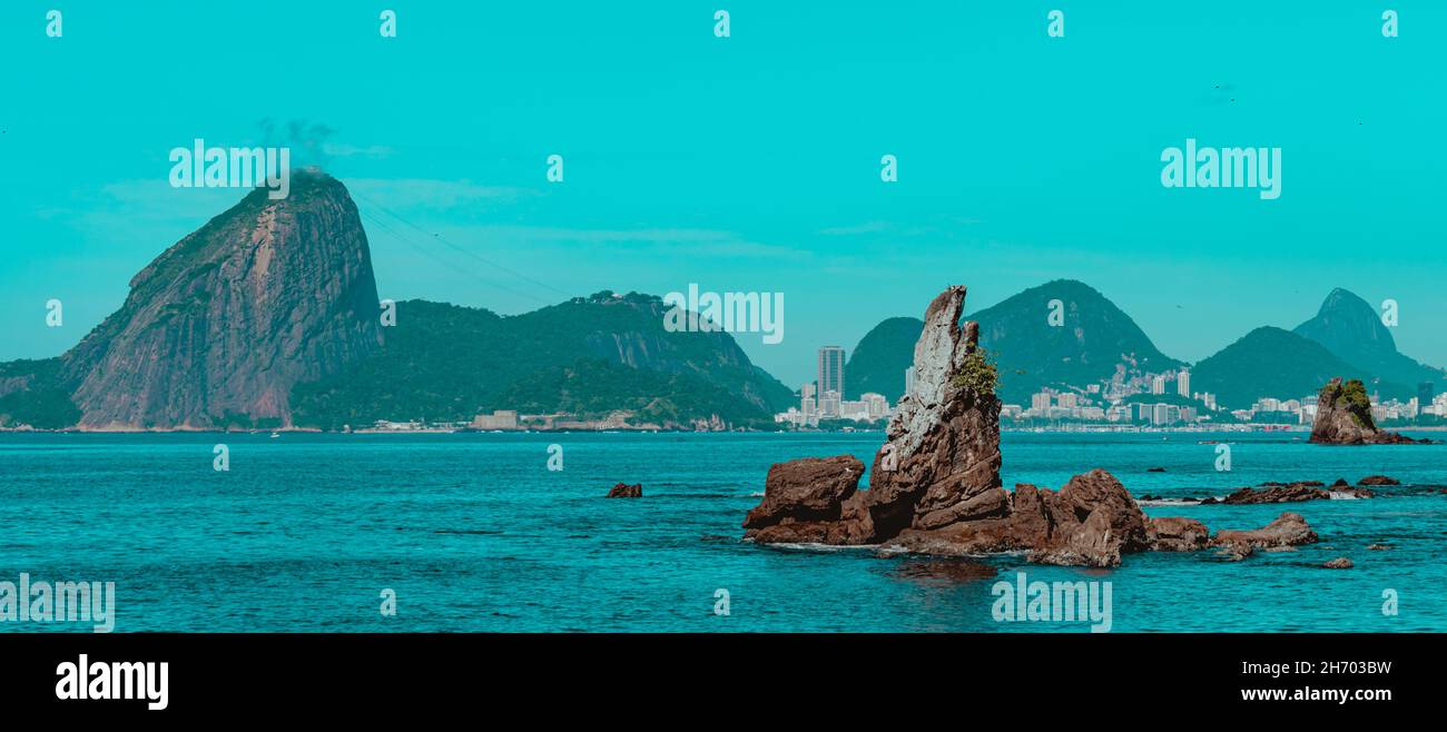 Rio de Janeiro, Brazil - CIRCA 2021: Coastal region of ocean beach ...