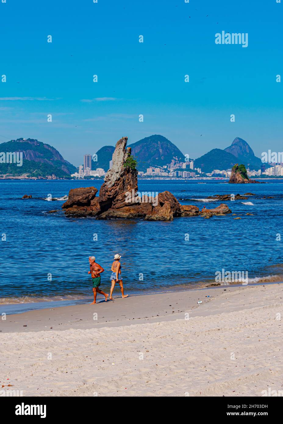 Rio de Janeiro, Brazil - CIRCA 2021: Coastal region of ocean beach ...