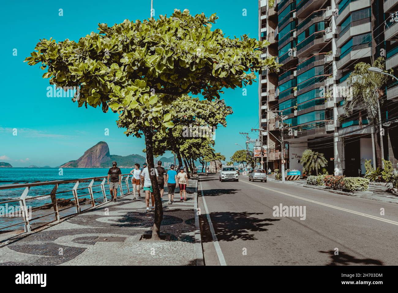 Rio de Janeiro, Brazil - CIRCA 2021: Coastal region of ocean beach ...
