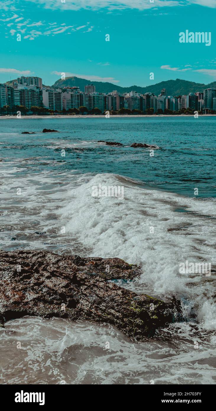 Rio de Janeiro, Brazil - CIRCA 2021: Coastal region of ocean beach ...