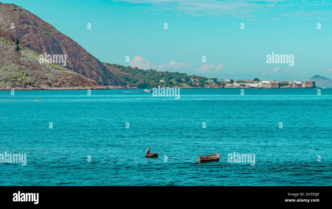 Rio de Janeiro, Brazil - CIRCA 2021: Coastal region of ocean beach ...