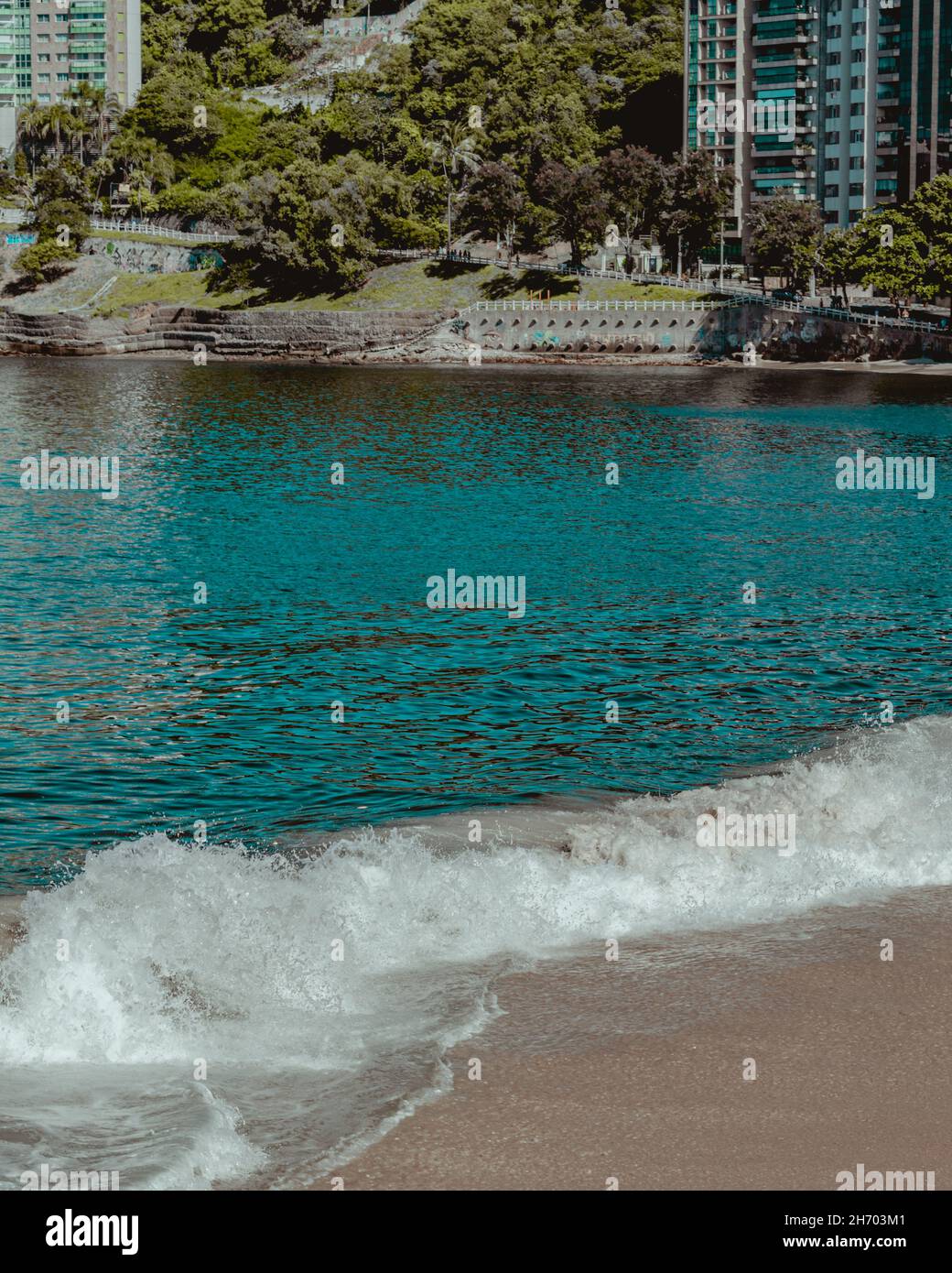 Rio de Janeiro, Brazil - CIRCA 2021: Coastal region of ocean beach ...