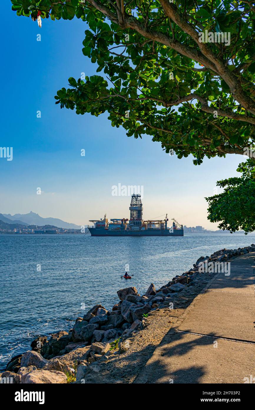 Rio de Janeiro, Brazil - CIRCA 2021: Coastal region of ocean beach ...