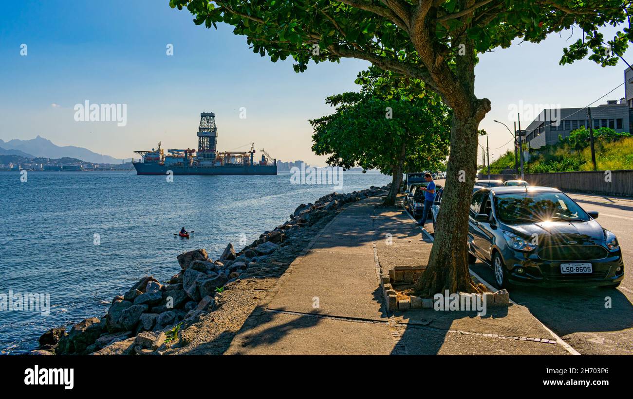 Rio de Janeiro, Brazil - CIRCA 2021: Coastal region of ocean beach ...