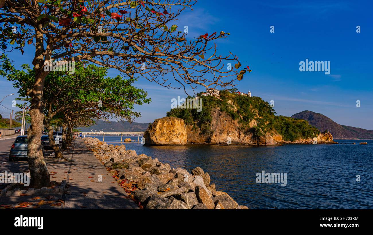Rio de Janeiro, Brazil - CIRCA 2021: Coastal region of ocean beach ...