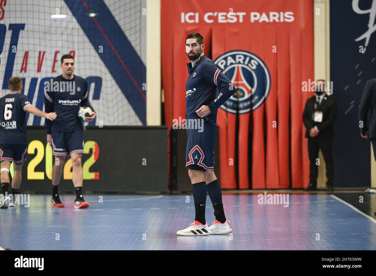 Paris, France. 18th Nov, 2021. Nikola Karabatic of PSG during the EHF ...