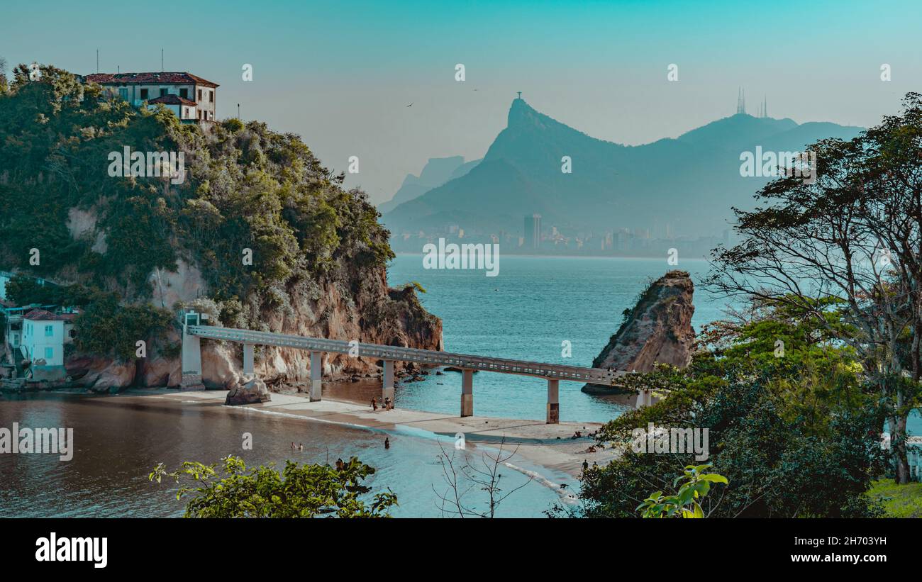 Rio de Janeiro, Brazil - CIRCA 2021: Coastal region of ocean beach ...