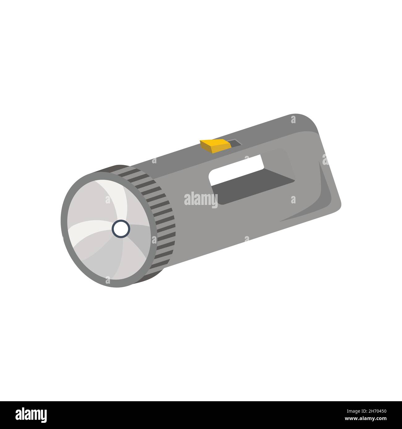 Flashlight vector flat vector illustration isolate on a white ...