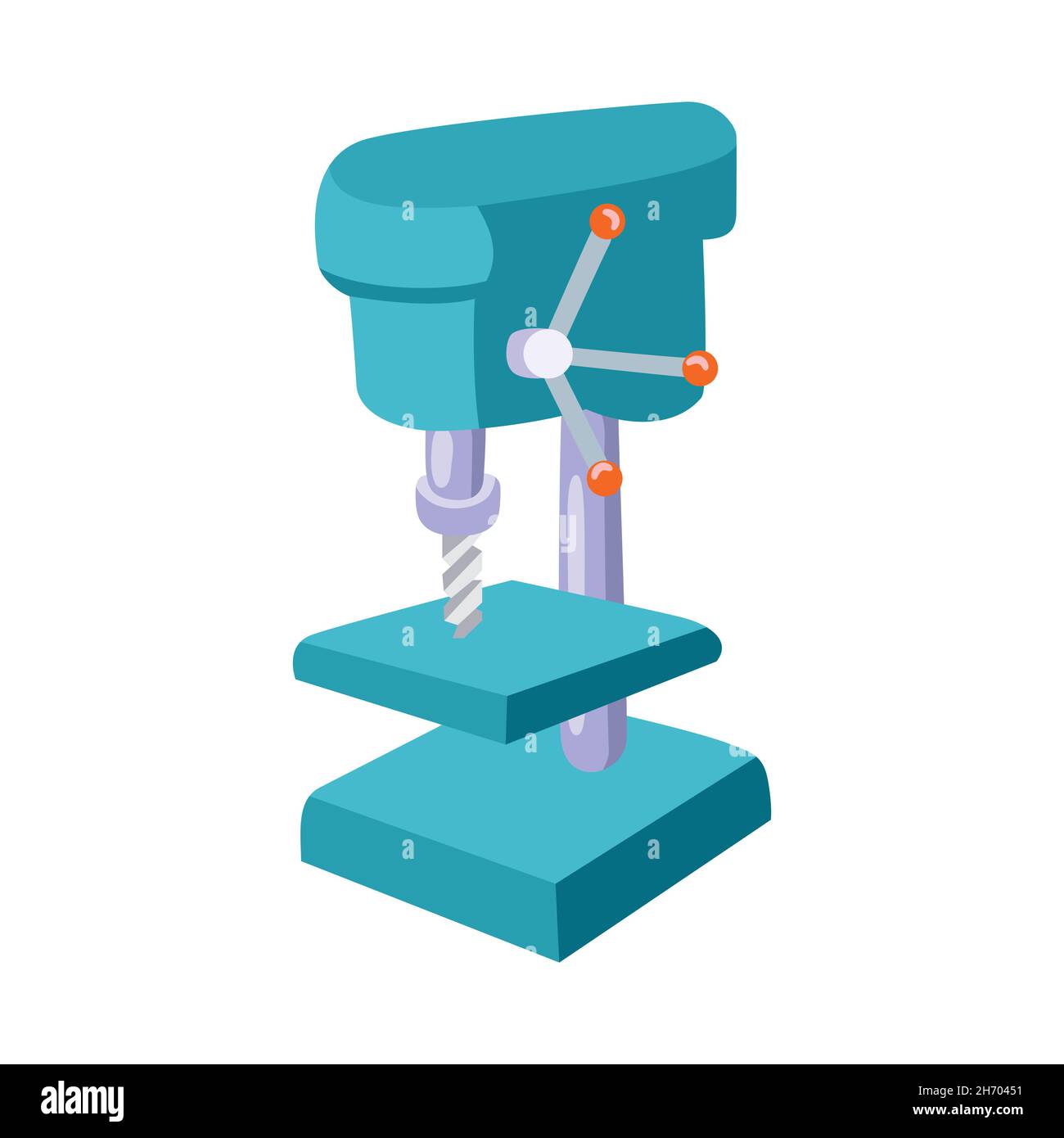 Drilling machine icon. Flat illustration of drilling machine vector ...