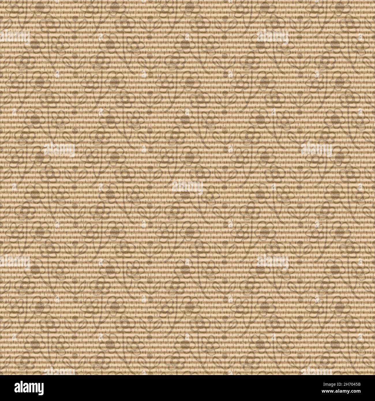 Ecru recycled corrugated pulp card paper texture. Ribbed plain neutral ...