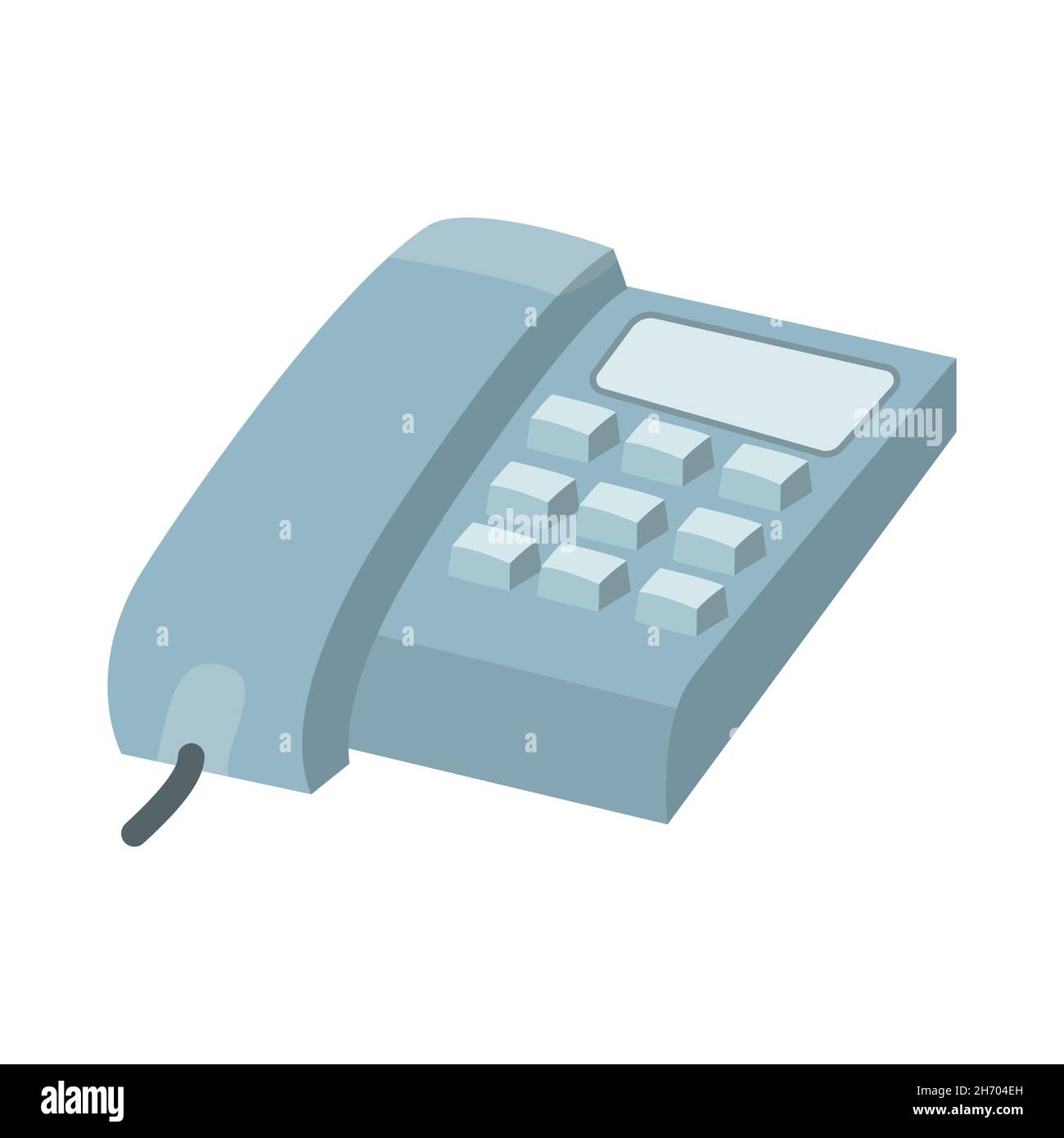 Office phone icon. Flat vector on white background Vector Illustration ...