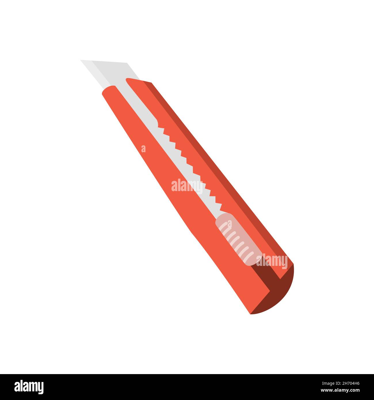 The main function of this cutter is to cut. Flat design illustration ...