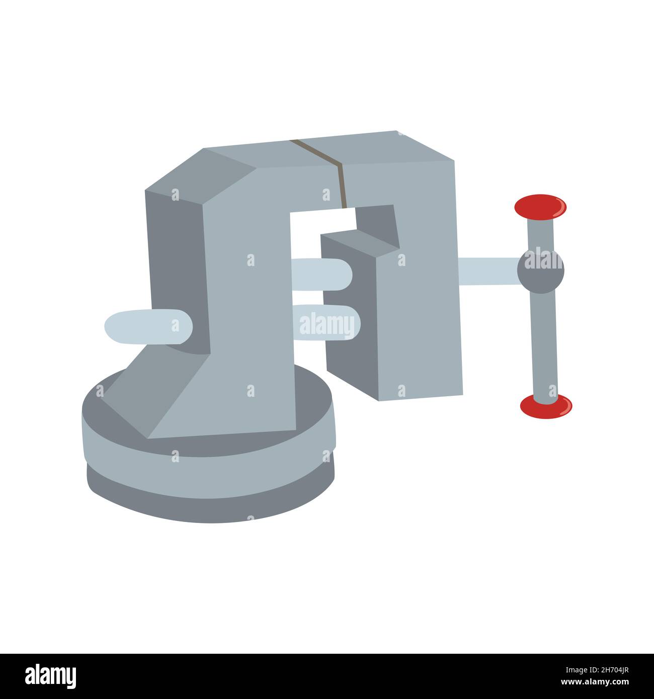 Vise icon. Flat color design Vector illustration Stock Vector Image ...