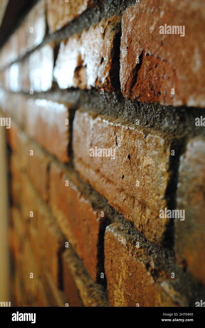 Bricks making a wall Stock Photo - Alamy