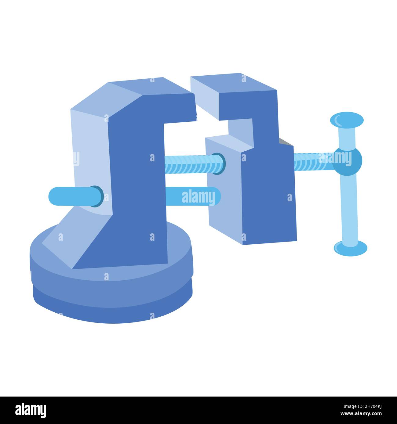 Vice Jaw vise Repair tool clamp icon blue color vector illustration ...