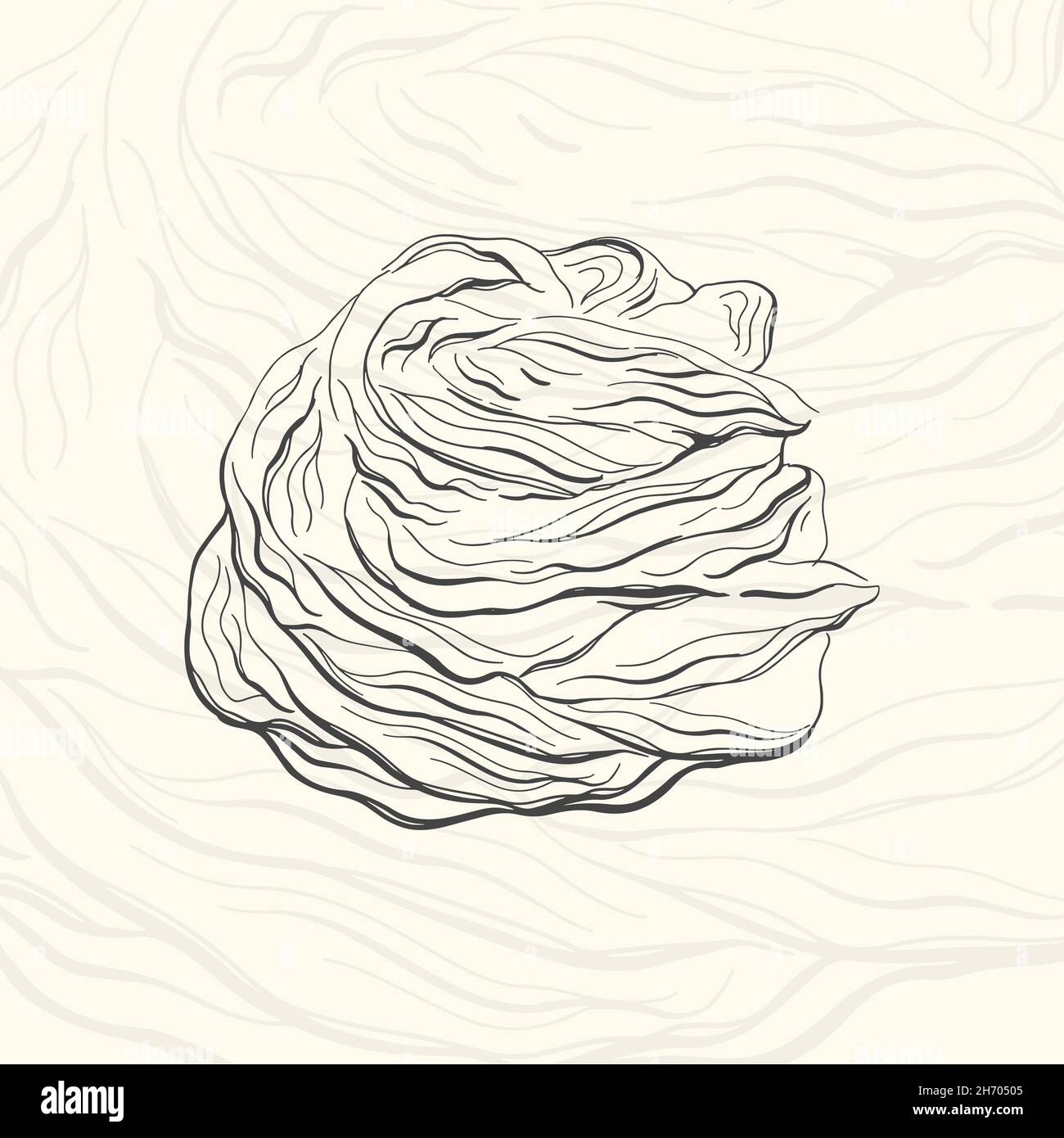 Illustration meringue sketch food.Hand drawn element design menu ...