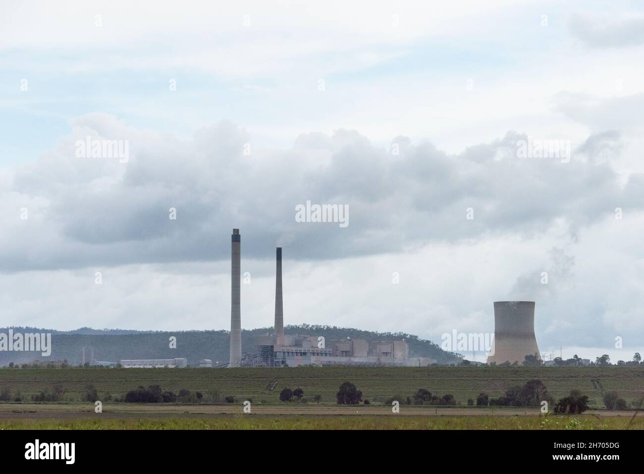 Callide coal fired Power station at Callide, Biloela, Queensland ...