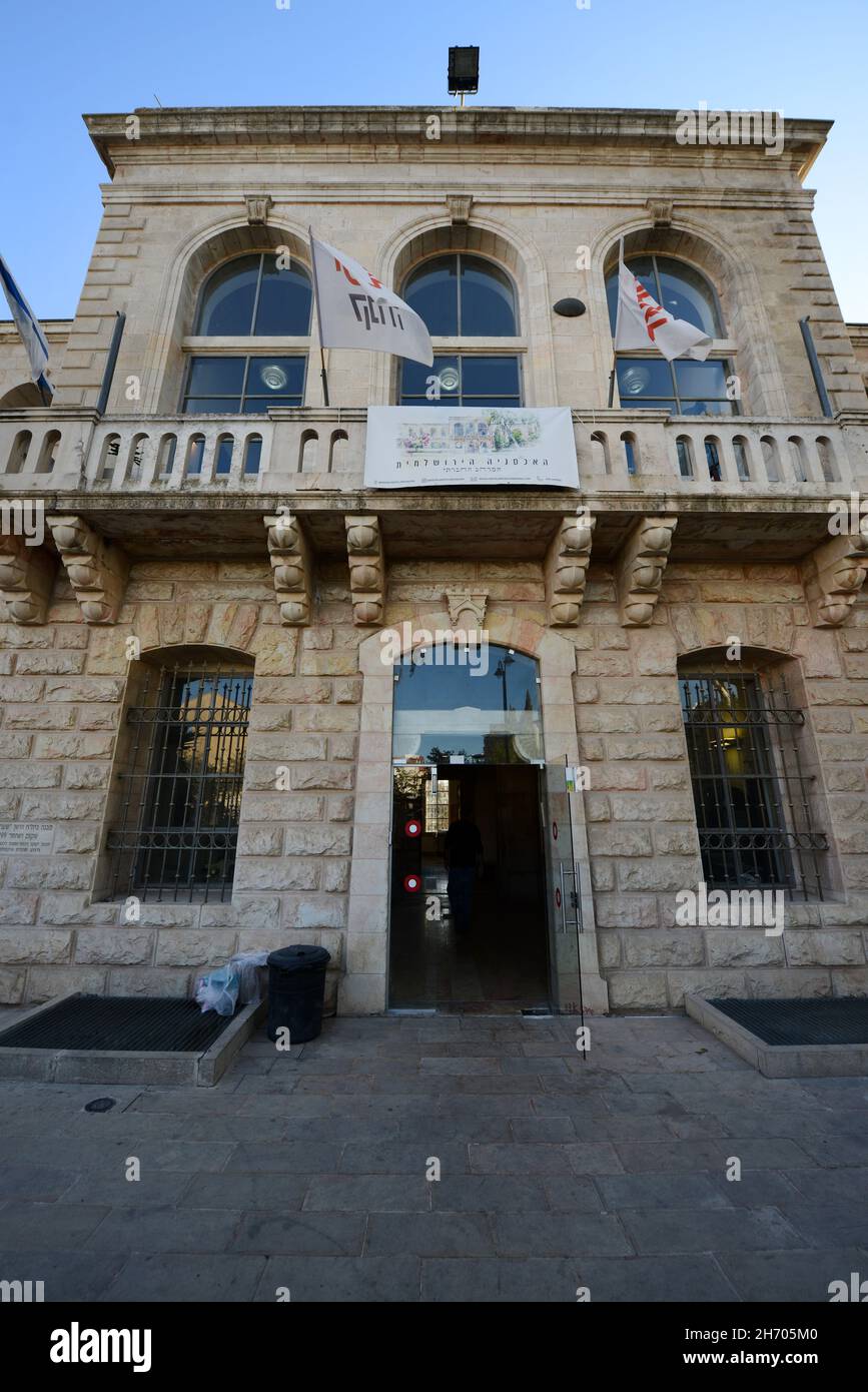 The restored old Shaare Zedek hospital building on 161 Jaffa street in ...