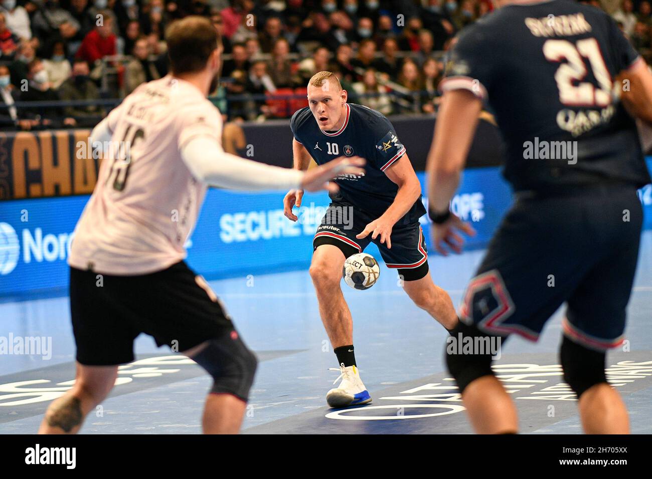Dainis Kristopans of PSG during the EHF Champions League, Group Phase ...
