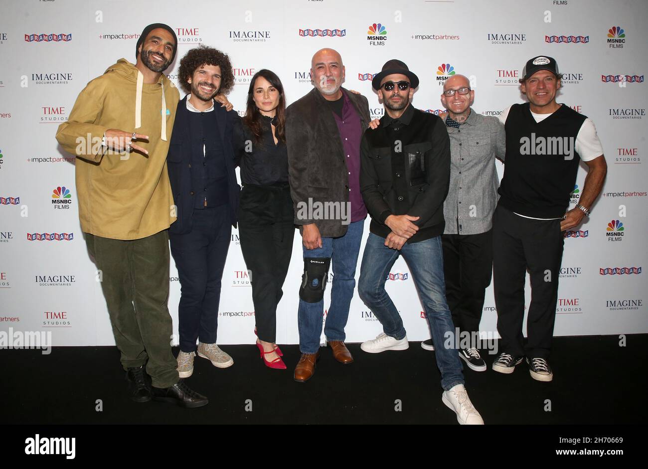 Los Angeles, Ca. 18th Nov, 2021. Marc Azoulay, Mia Maestro, JR and cast ...