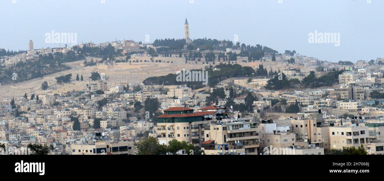 A view of the Mount of Olives in Jerusalem Stock Photo - Alamy