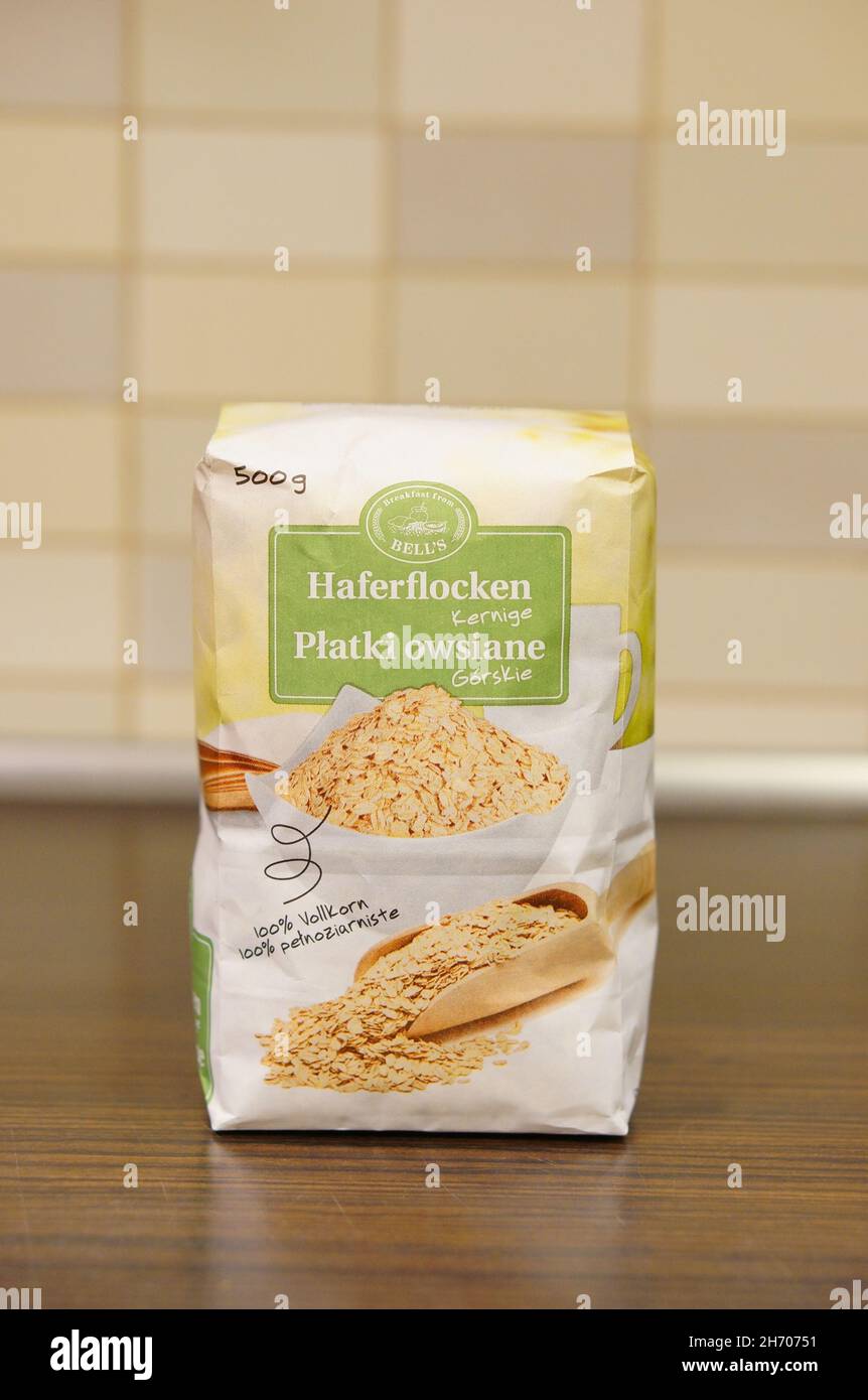 Oat flakes package hi-res stock photography and images - Alamy