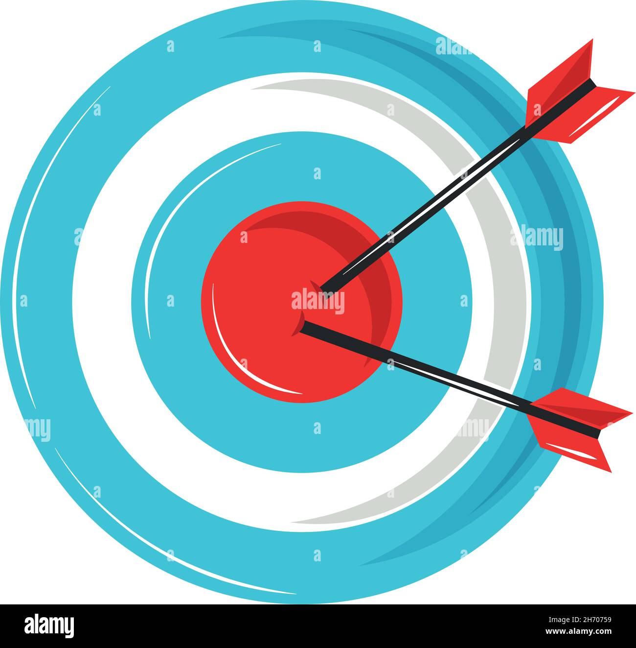 target with arrows Stock Vector Image & Art - Alamy