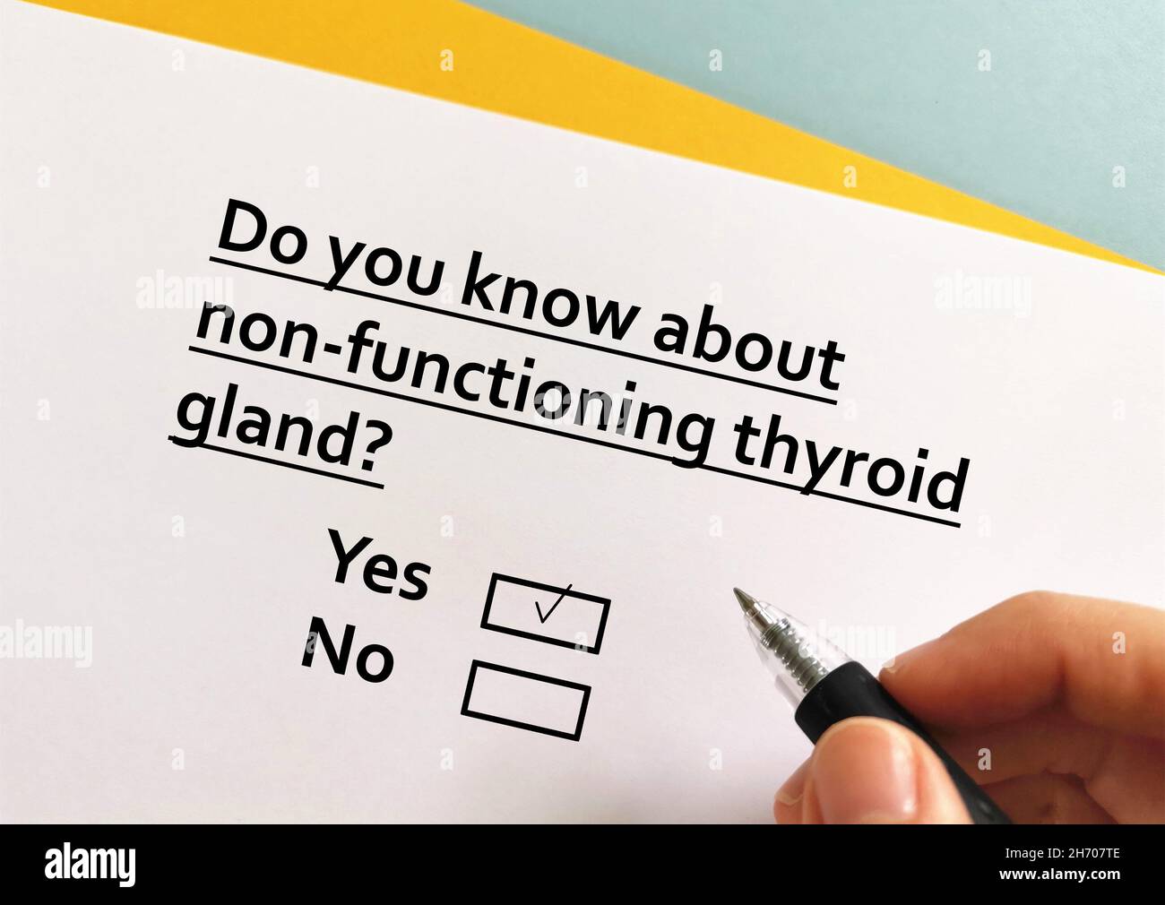 One person is answering question about thyroid pathology. The person ...
