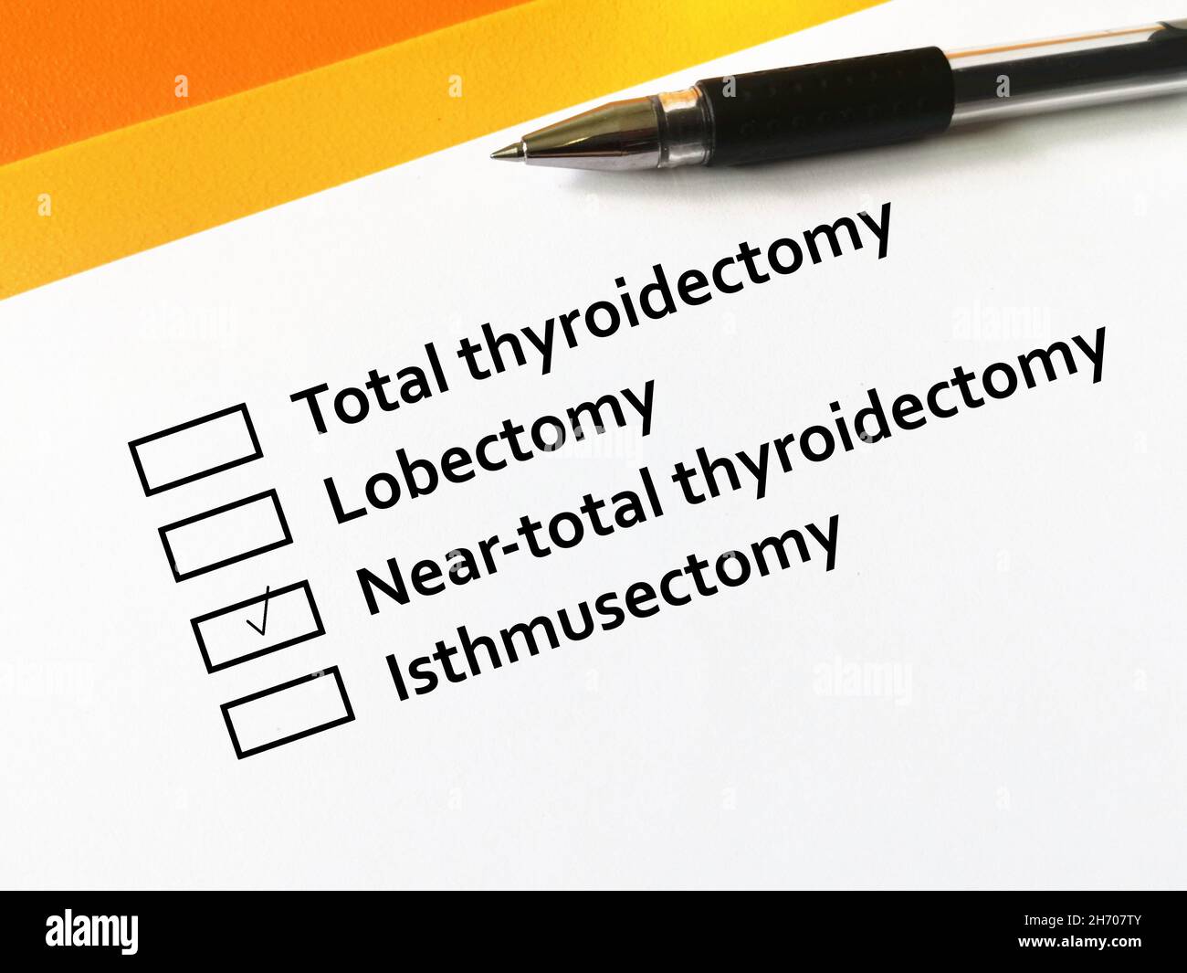 One person is answering question about thyroid pathology. The person ...
