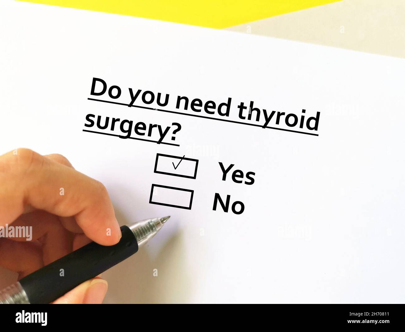 One person is answering question about thyroid pathology. The person ...
