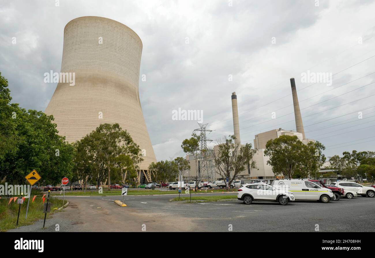 Callide coal fired Power station at Callide, Biloela, Queensland ...
