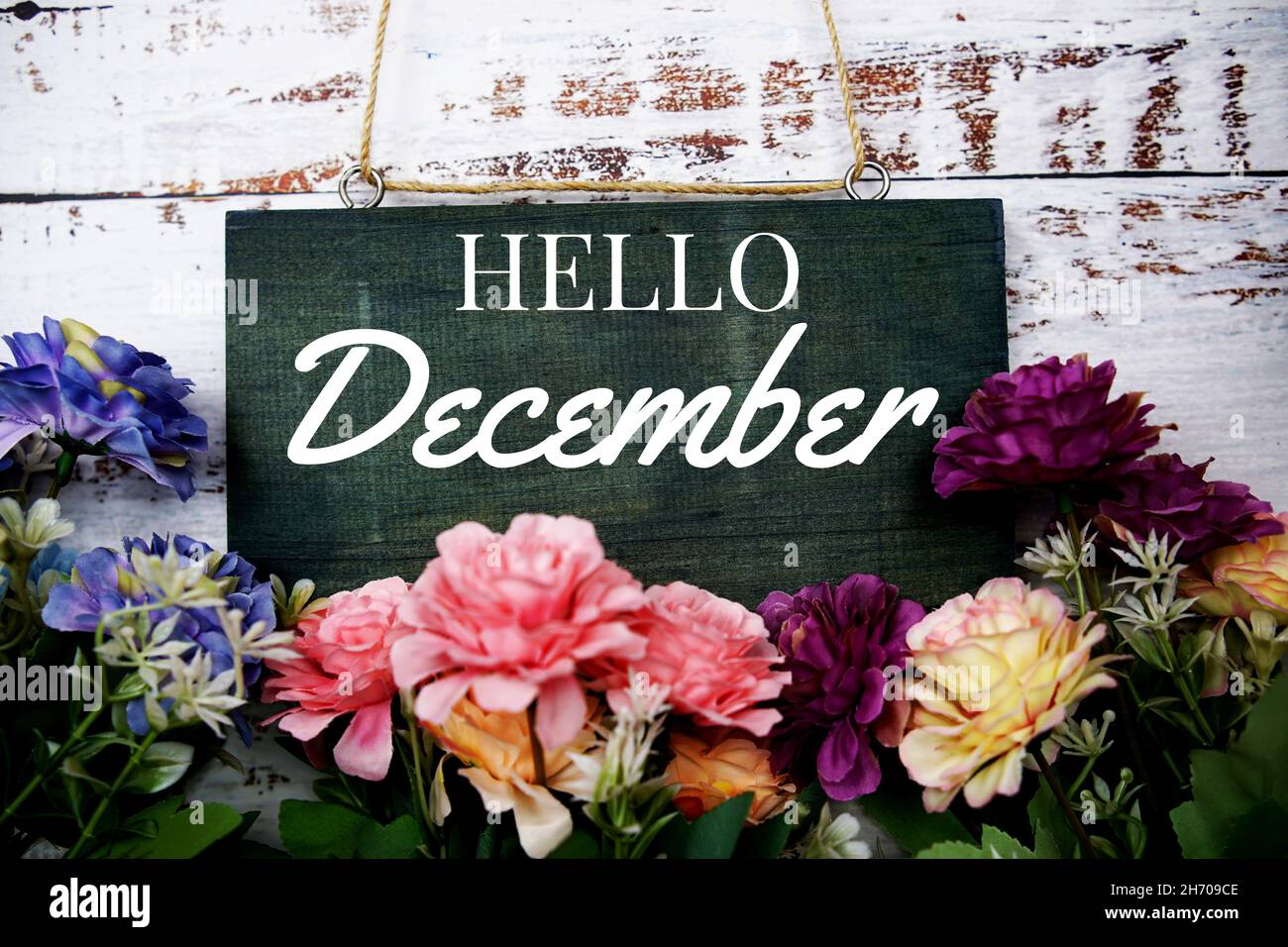 Hello december hi-res stock photography and images - Alamy