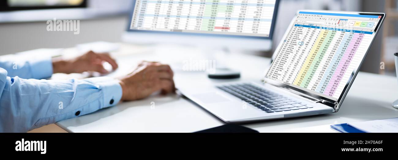 Medical Coding Bill And Billing Codes Spreadsheets Stock Photo - Alamy