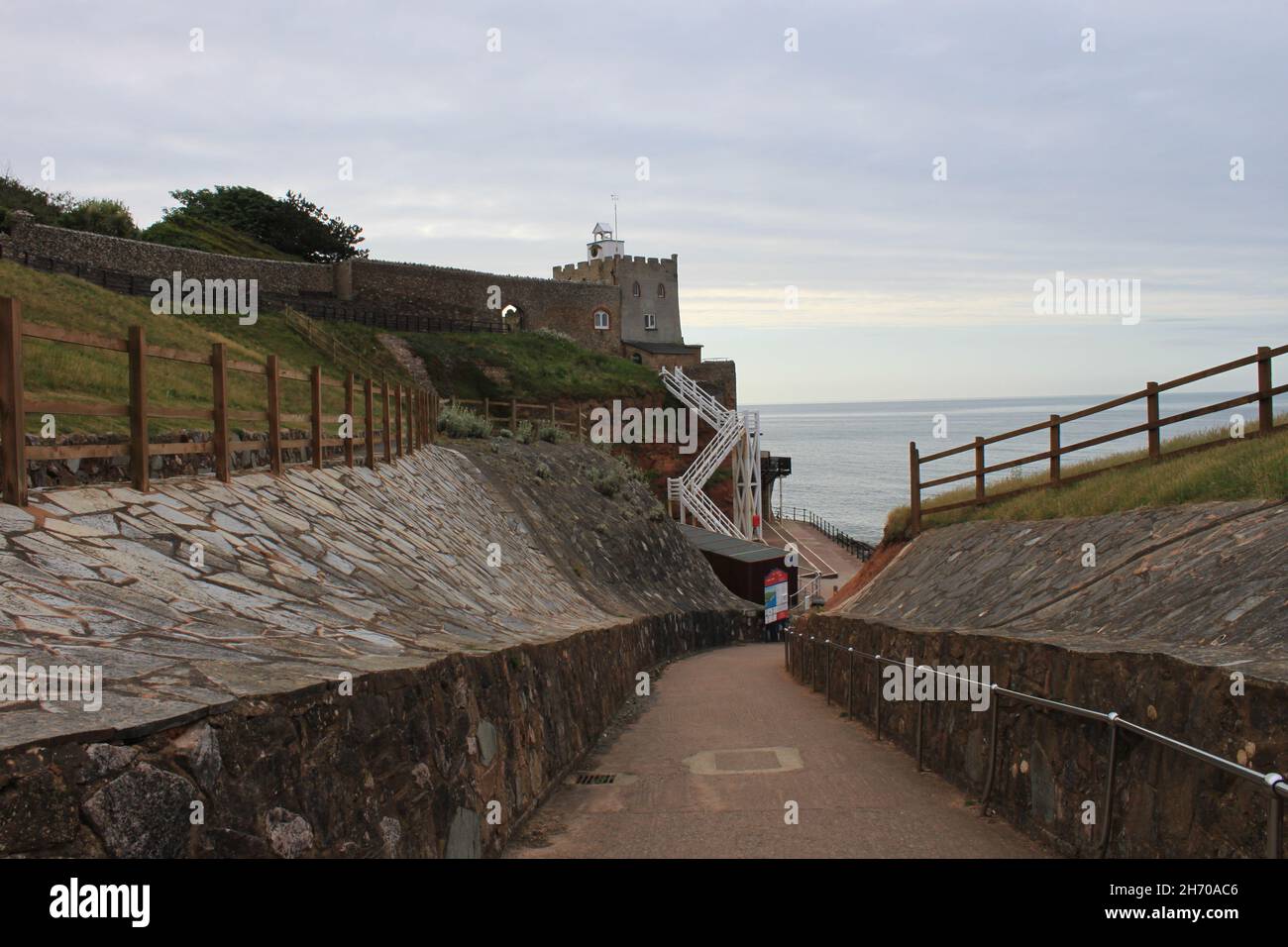Jacob's Ladder. The England south west coast path. South Devon. England ...