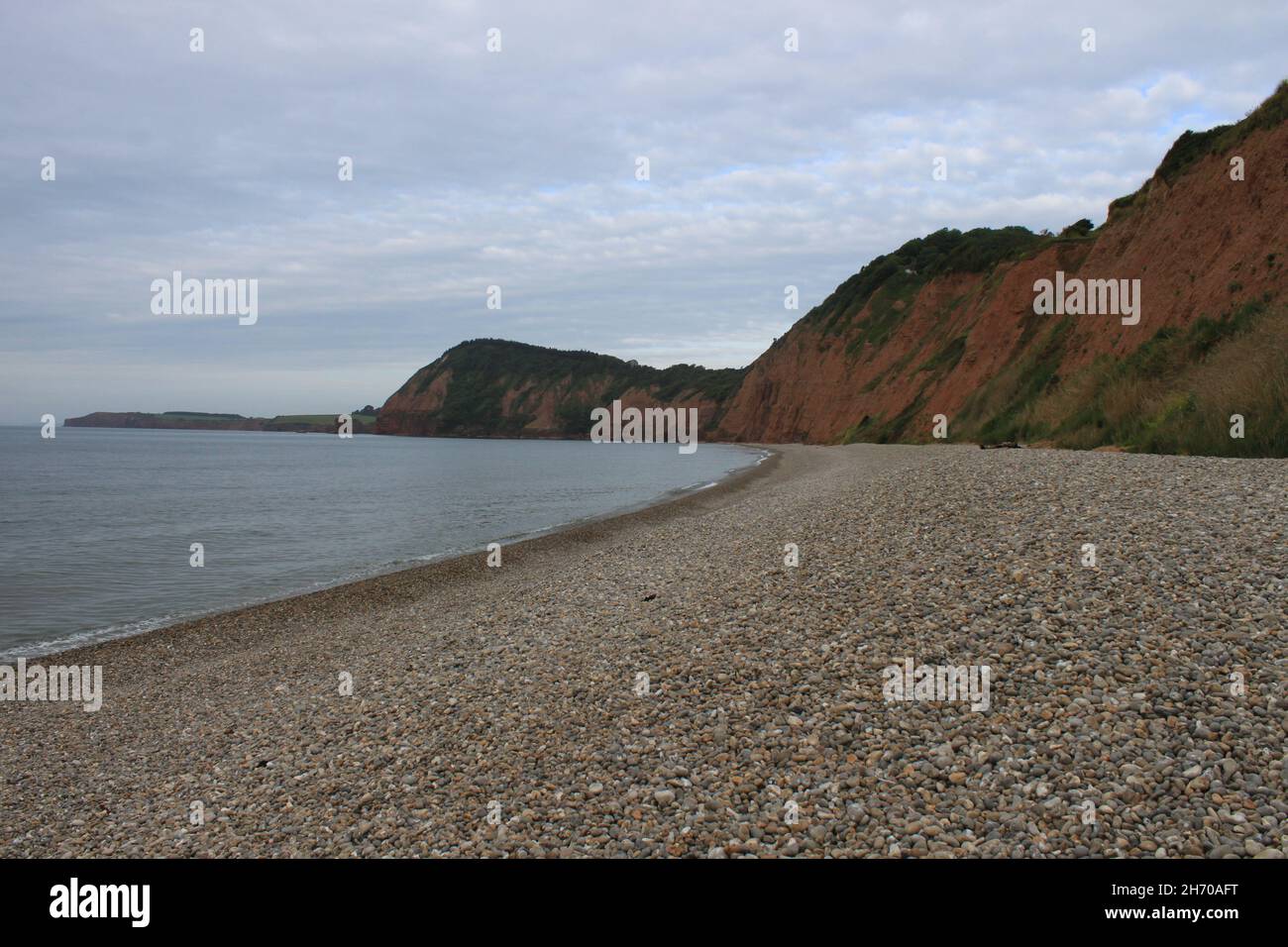 Jacob's Ladder beach. The England south west coast path. South Devon ...