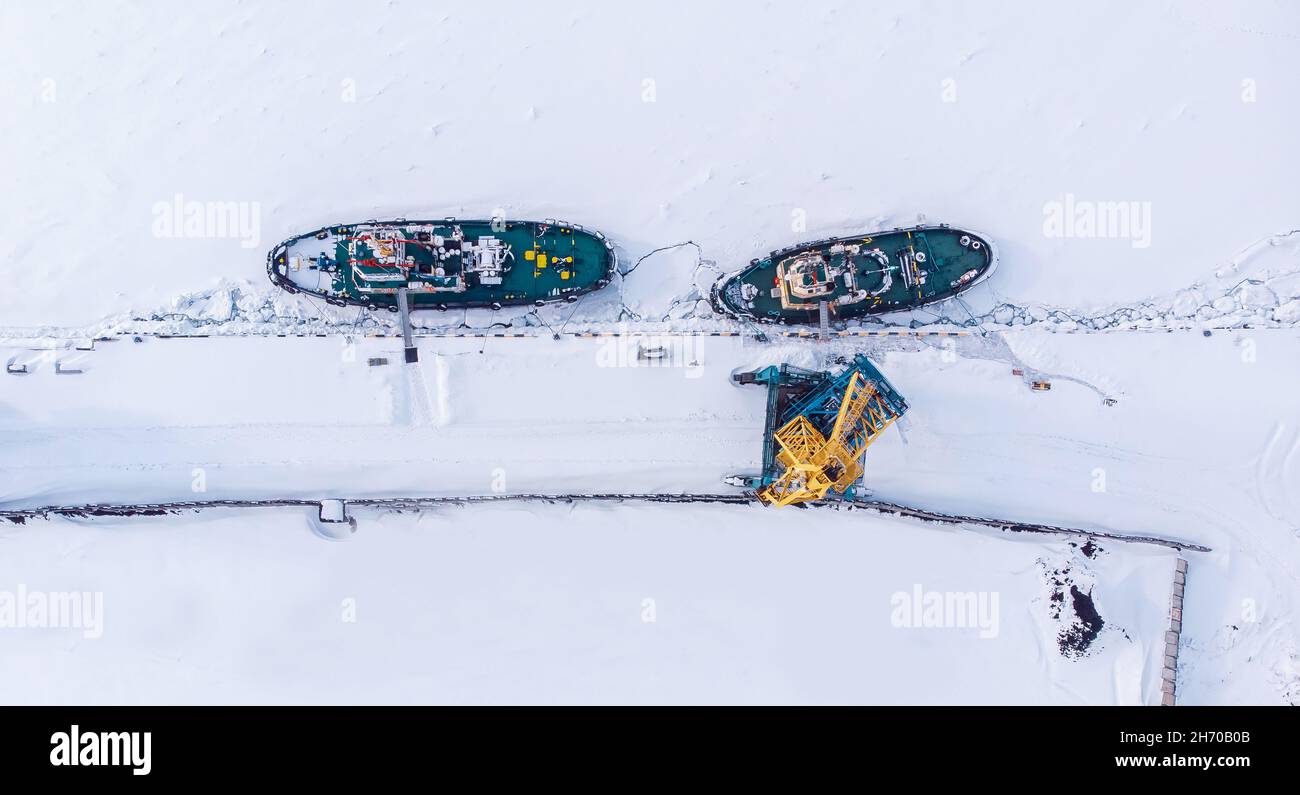 Ice breaker aerial hi-res stock photography and images - Alamy
