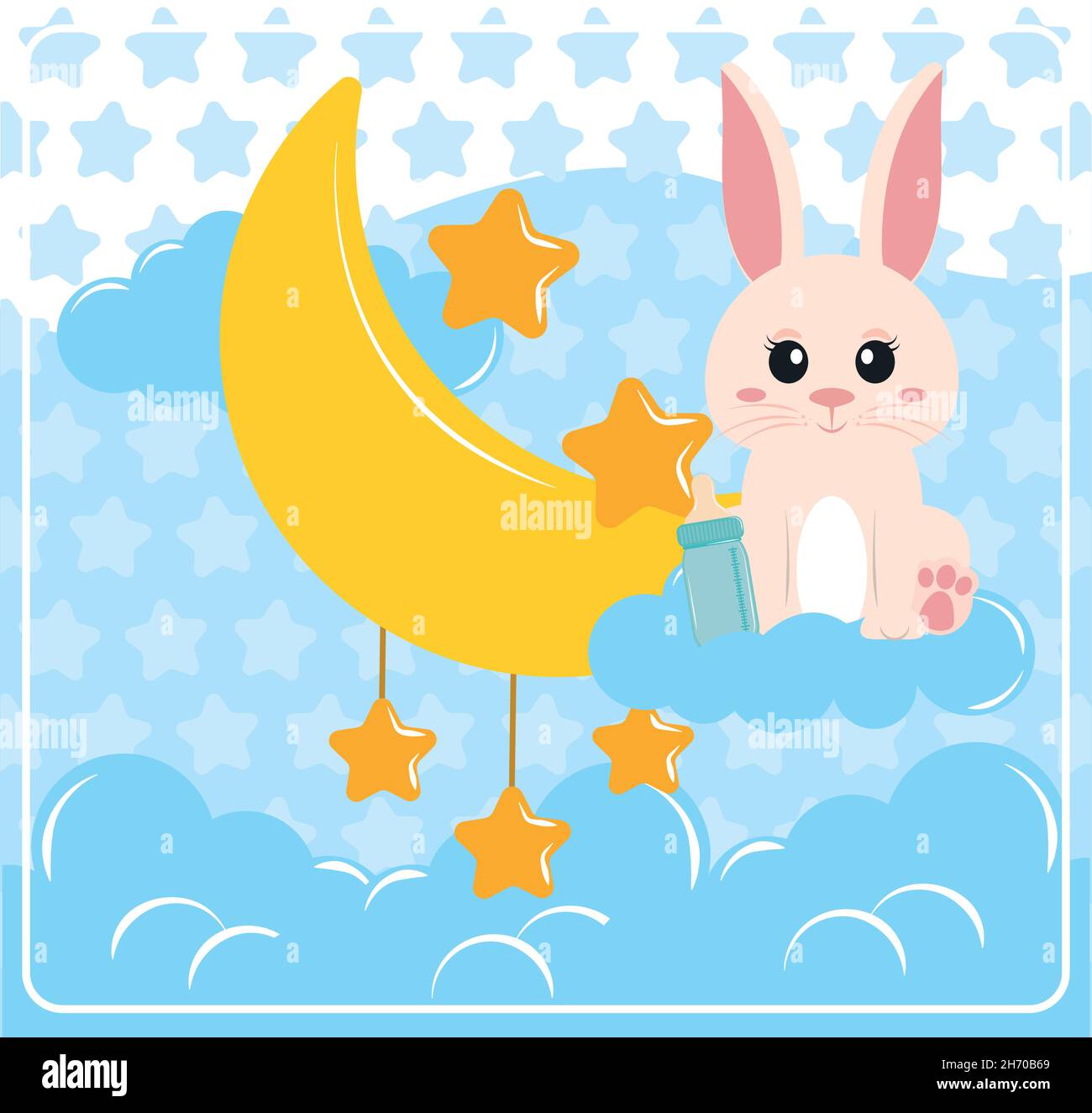 Bunny girl and star Stock Vector Images - Alamy