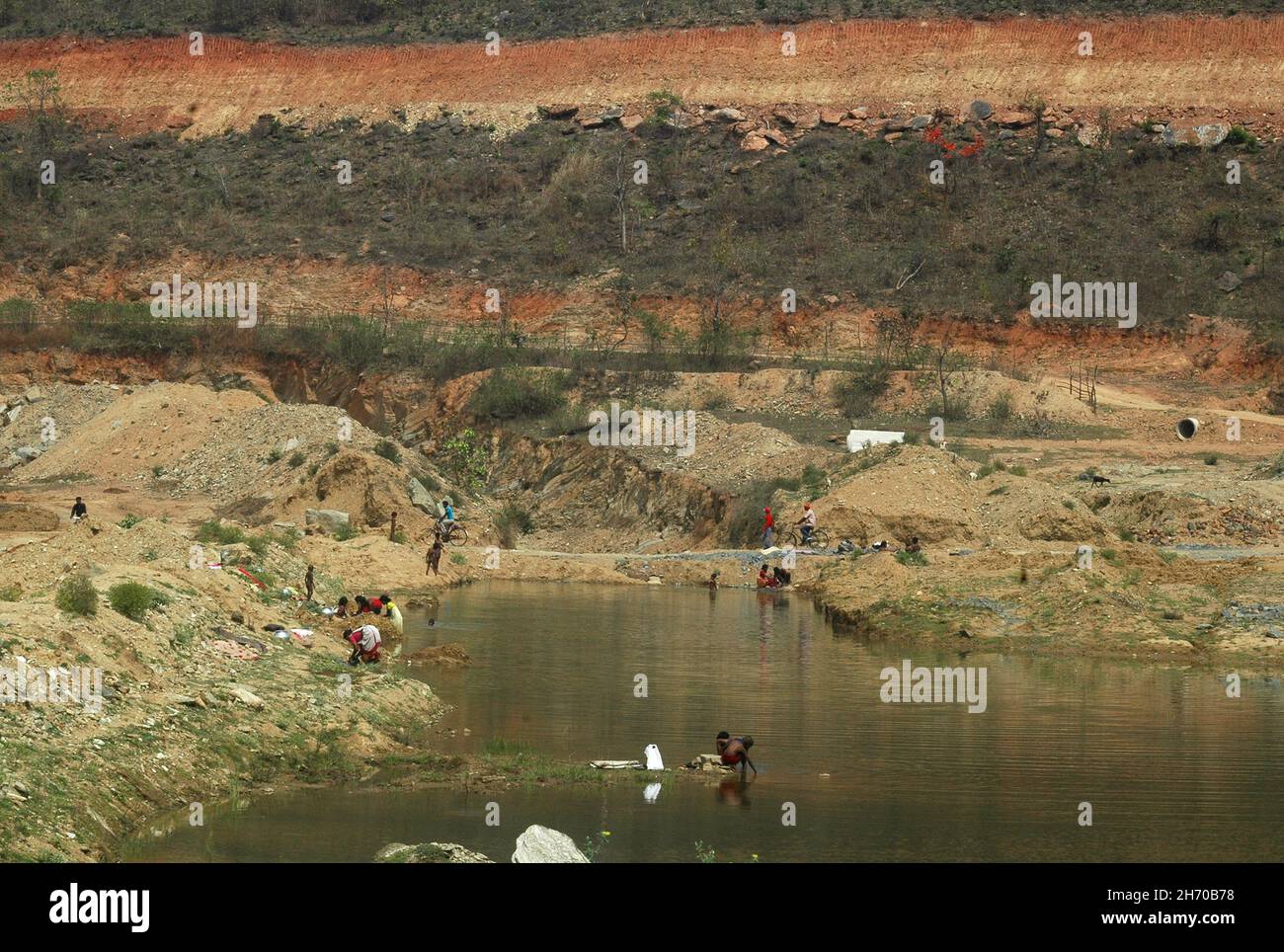 Oblivious to what radioactive uranium tailings disposed of into water ...