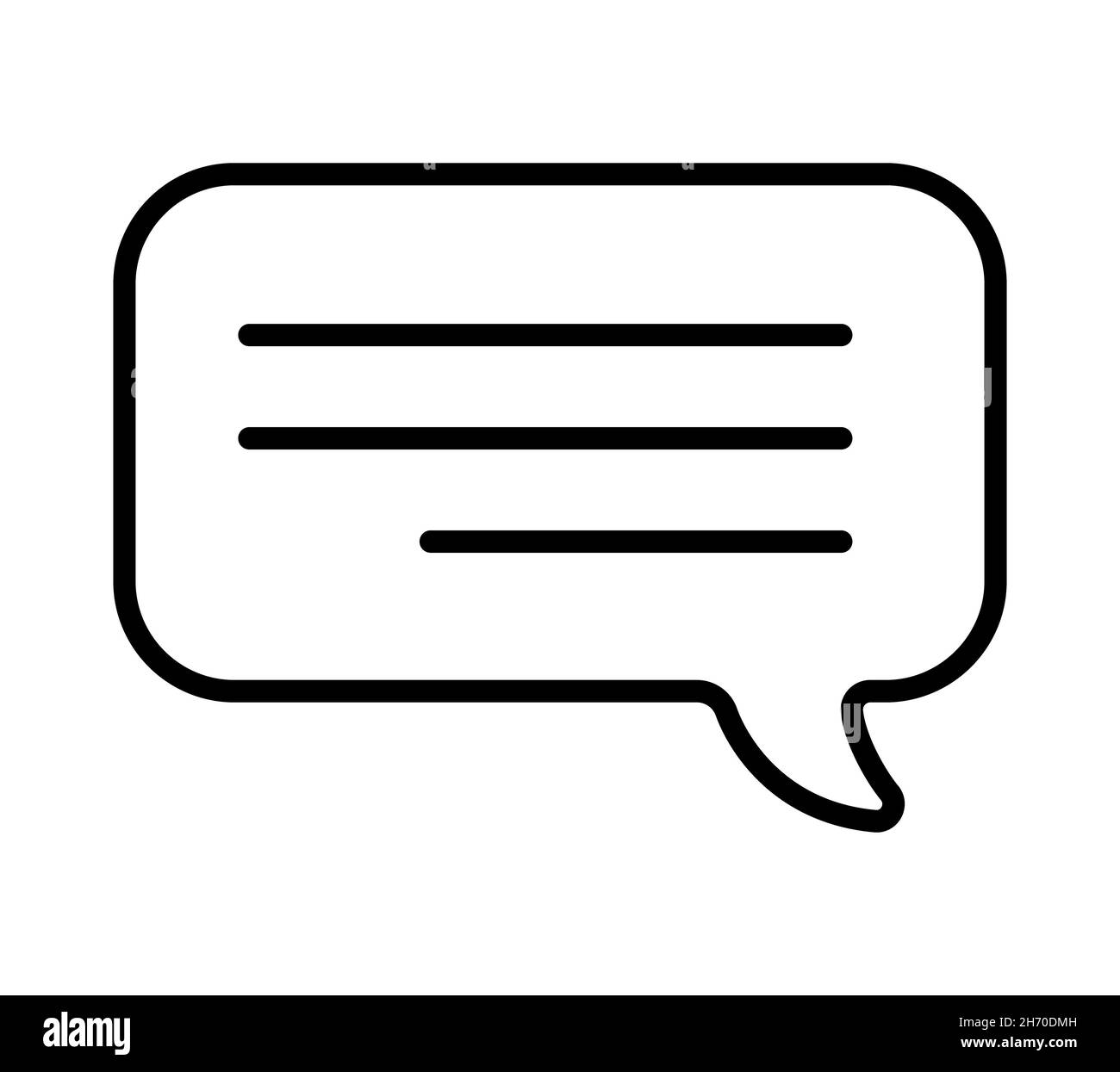 Chatting icon. Human talking with talk bubble. Black stroke isolated on ...
