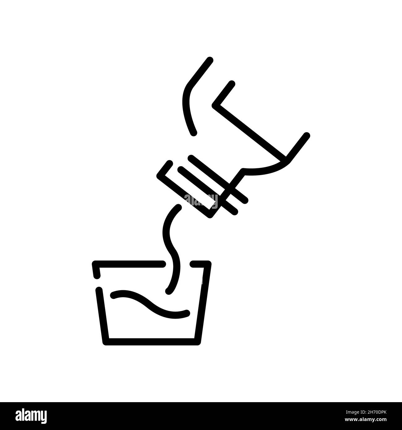 Liquid pills flat icon. Vitamin pictogram for web. Line stroke ...