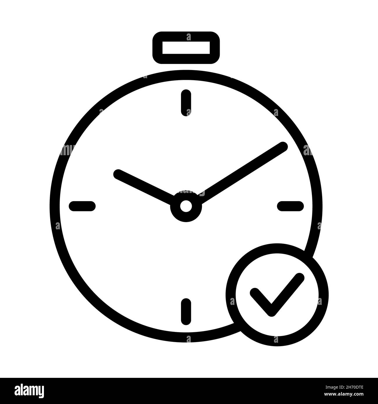 Time icon. Clock pictogram. Fast time delivery symbol for web. Line ...