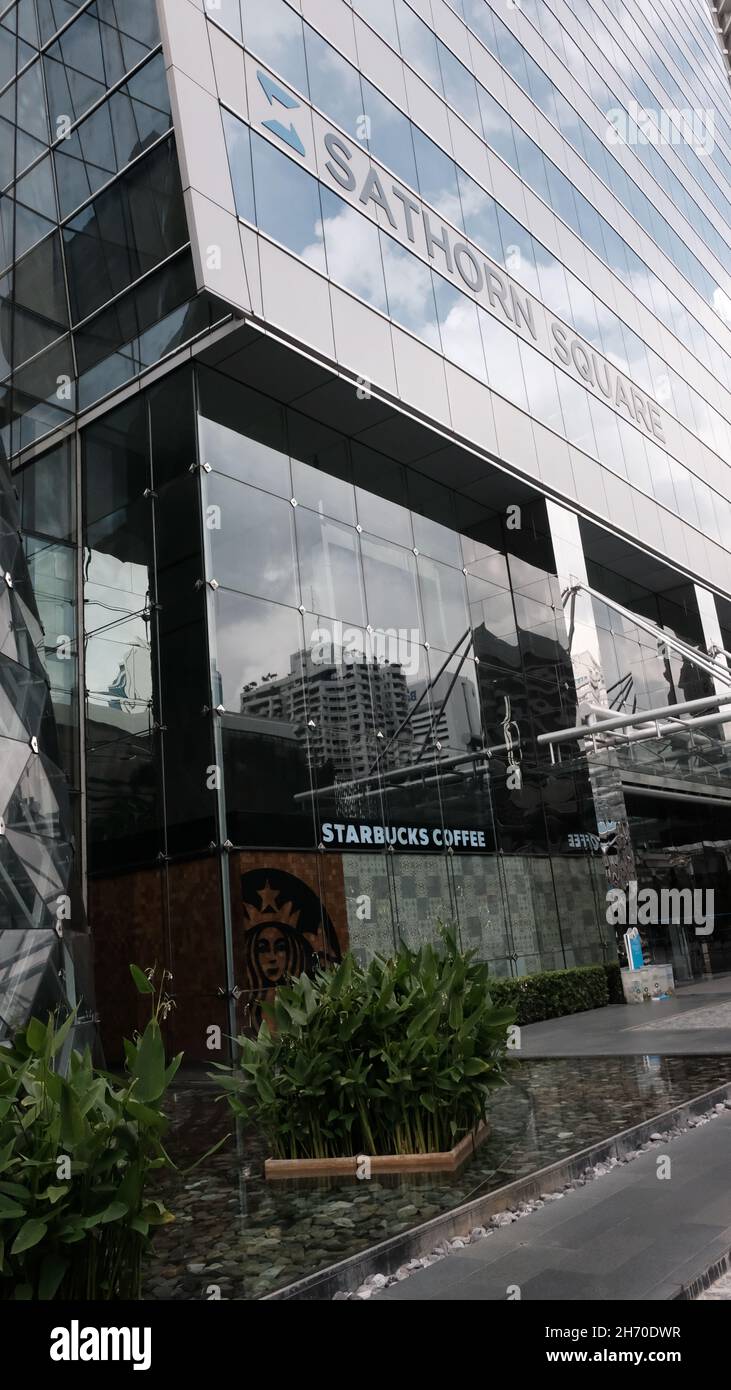 Sathorn Square Chong Nonsi Bang Rak District, Bangkok Thailand Stock ...