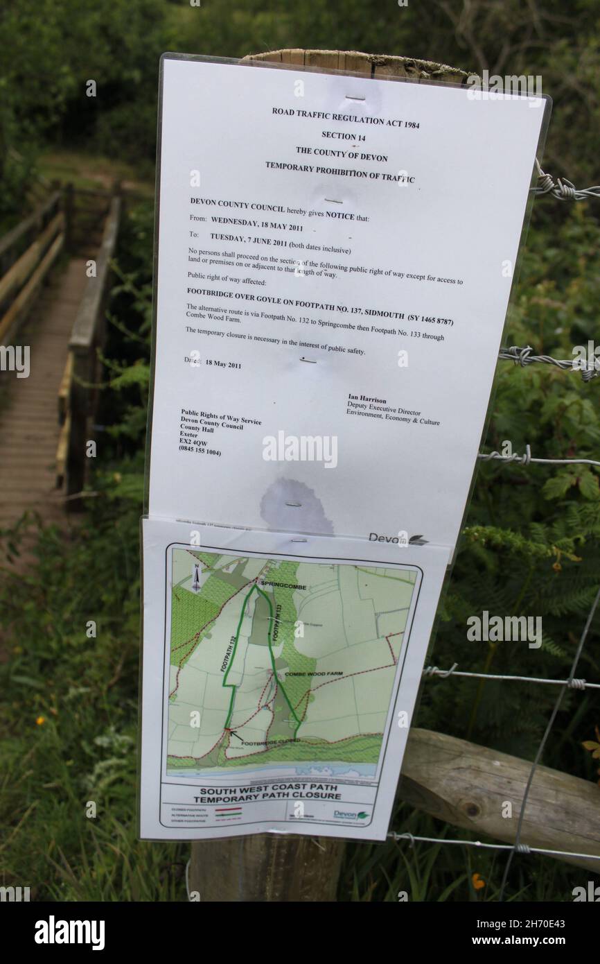 The England south west coast path. South Devon. England. UK Stock Photo ...