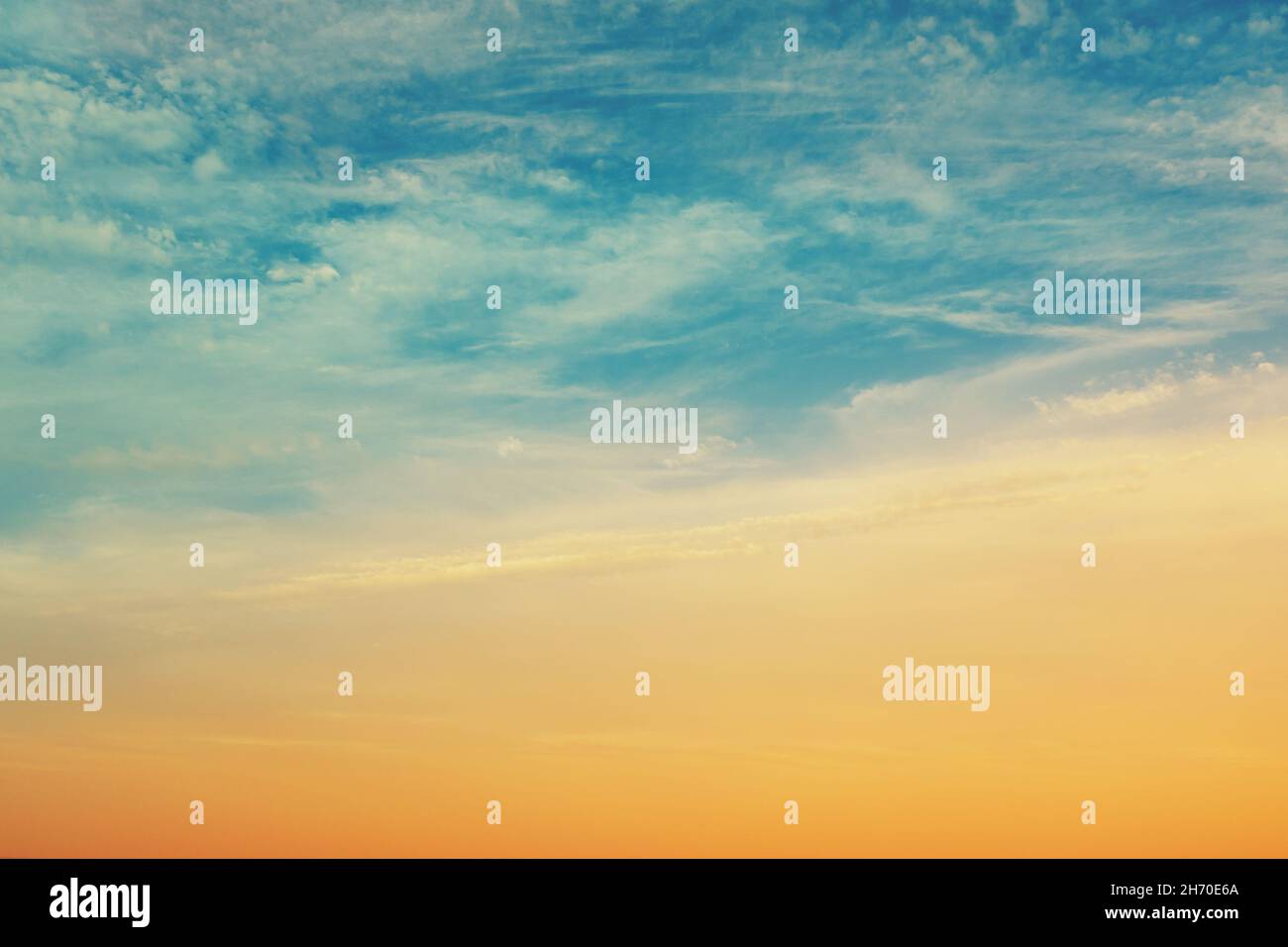 Colorful cloudy sky at sunset. Gradient color. Sky texture, abstract ...