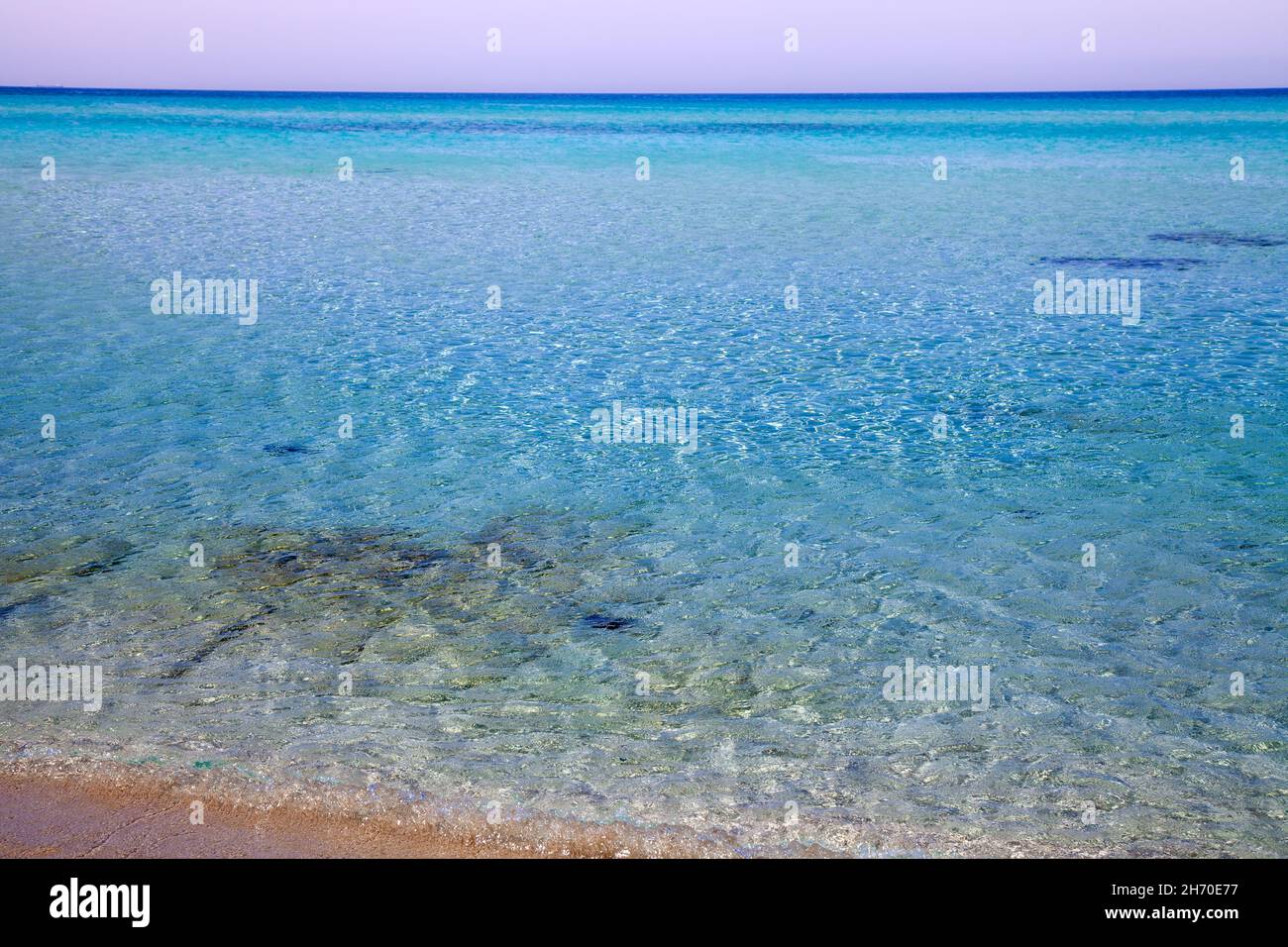 Calm sea with clear water. Nature background Stock Photo - Alamy